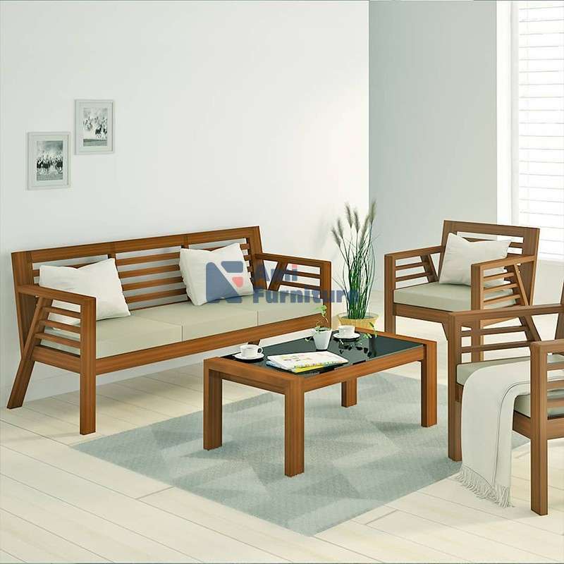 Jual Sofa Set Minimalis Kayu Include Meja Premium Quality 311 -1 ...