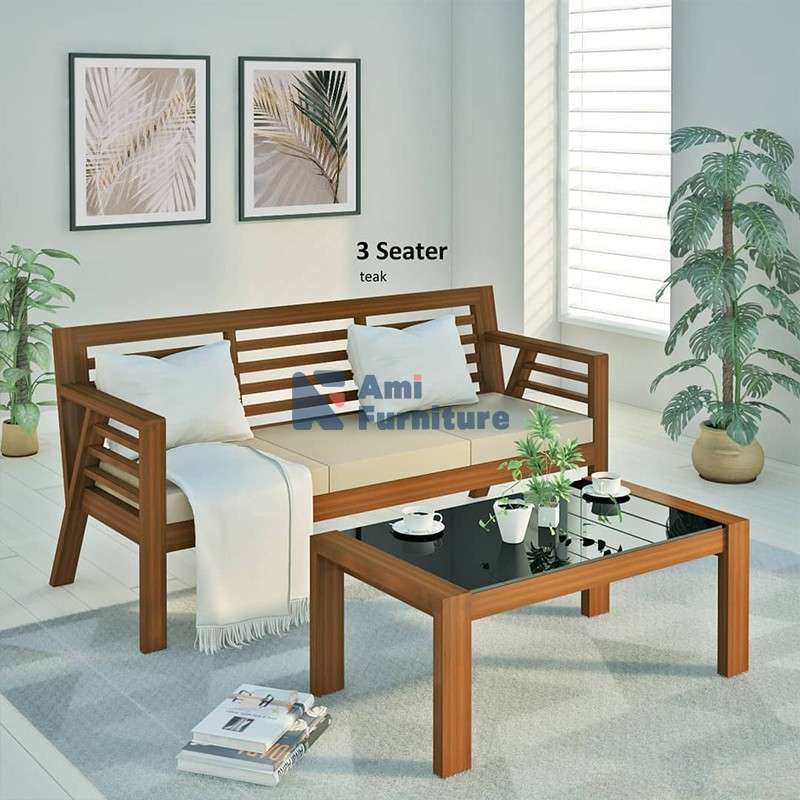 Jual Sofa Set Minimalis Kayu Include Meja Premium Quality 311 -1 ...