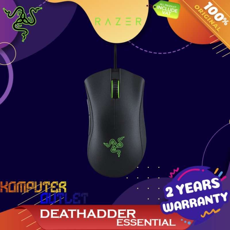 Promo RAZER DEATHADDER ESSENTIAL GAMING MOUSE - DEATH ADDER MOUSE BLACK ...