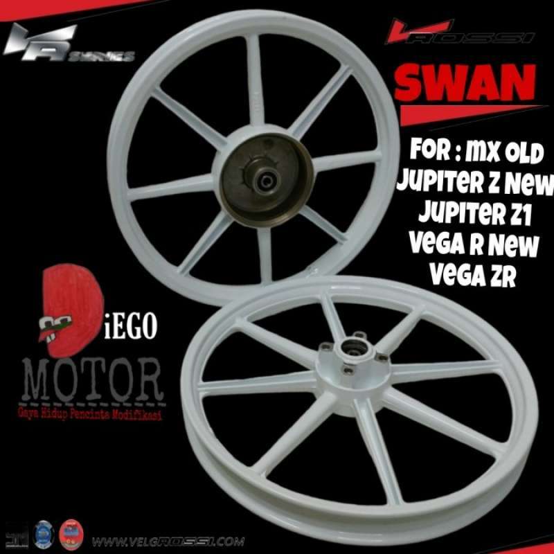 Jual Velg Racing Yamaha Mx - Jupiter Z New Burhan Palang 8 Warna Putih ...