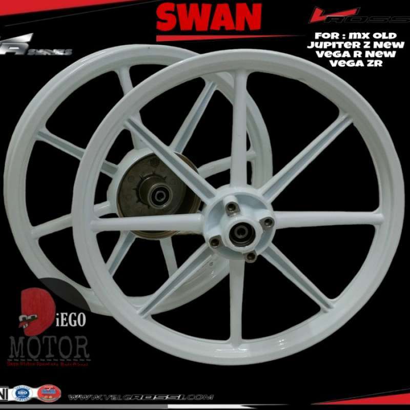 Jual Velg Racing Yamaha Mx - Jupiter Z New Burhan Palang 8 Warna Putih ...