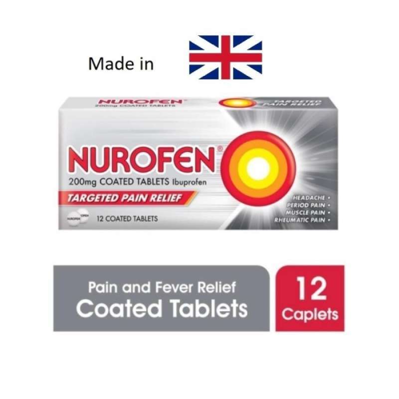 Jual Nurofen 200mg Coated Tablets Ibuprofen [ 12 Caplets ] di Seller ...