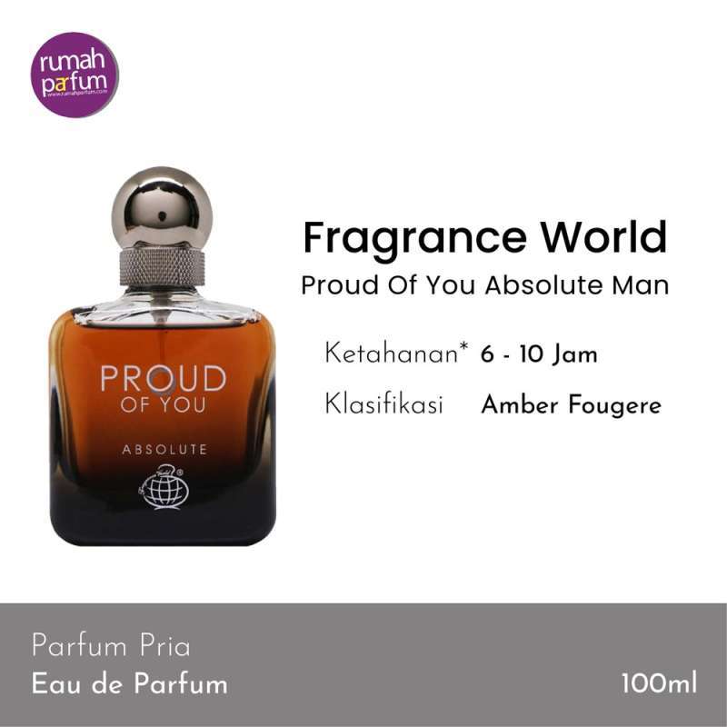Promo Fragrance World Proud Of You Absolute Man 100 Ml Diskon 62% Di ...