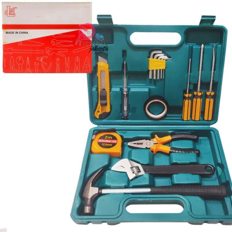 Promo Peralatan Set Rumah Lengkap - Alat Perkakas 12in1 Tool Kit Set ...