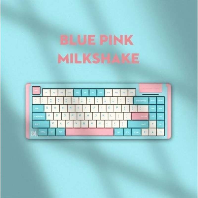 Jual Dustsilver Blue Pink Milkshake Kawaii Hotswap Wireless Gaming ...