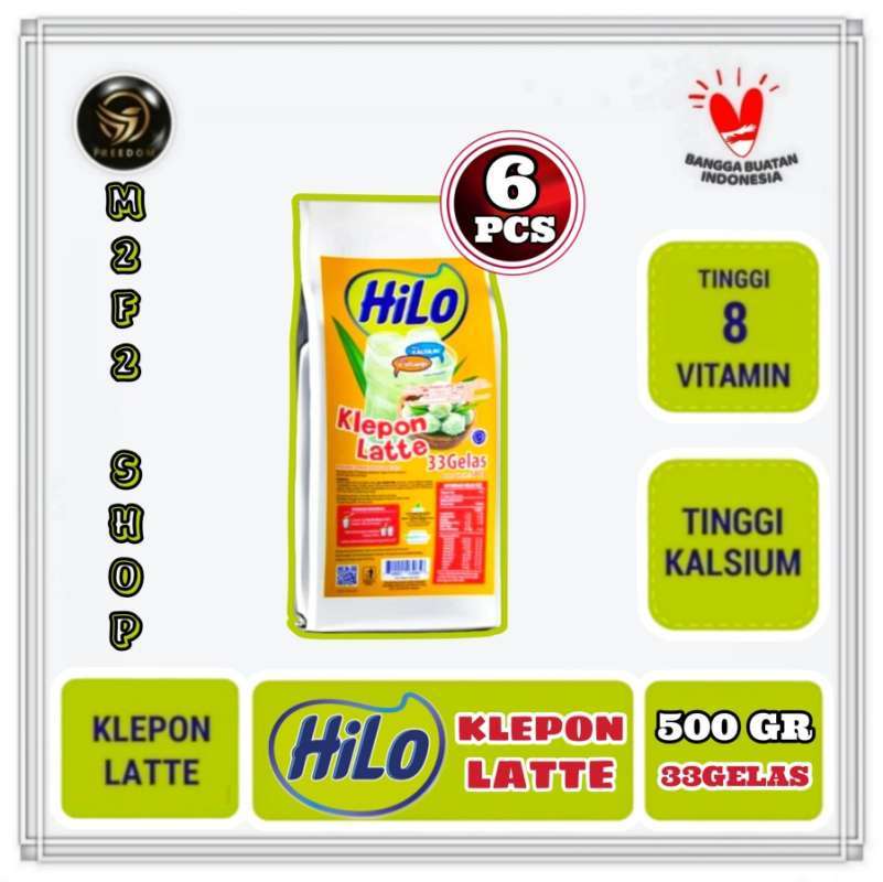 Promo HiLo Klepon Latte Minuman Bubuk Refill - 500 gr (Kemasan 6 Pcs) Diskon 10% di Seller M2F2 ...