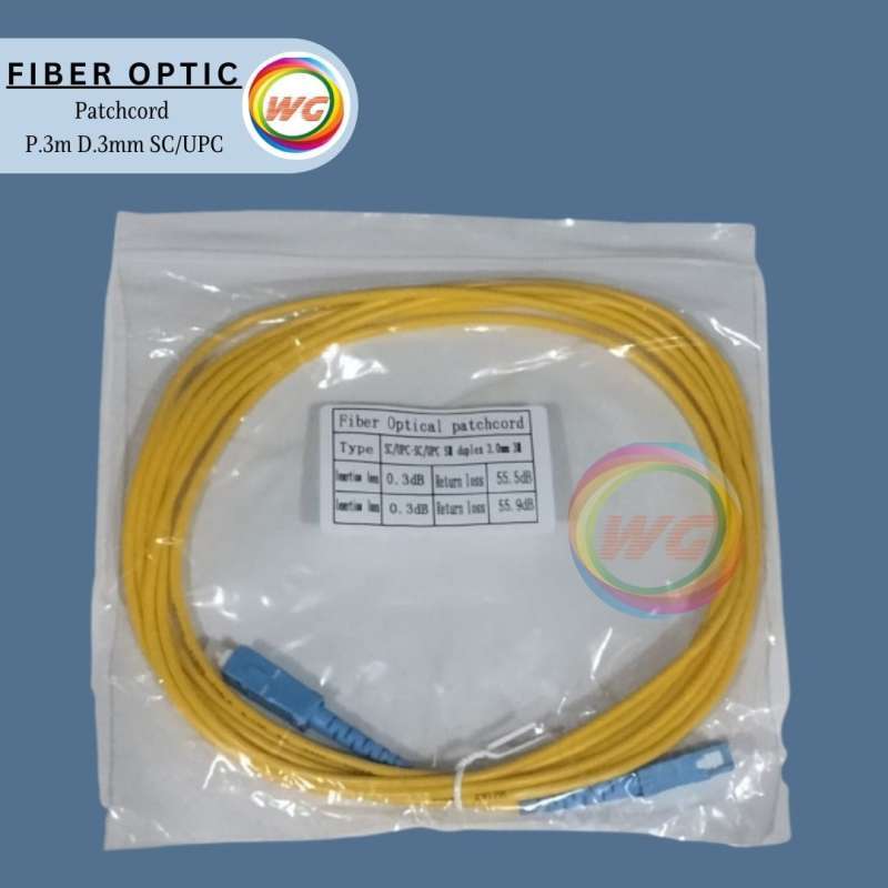 Jual Kabel Fiber Optic Patchcord Panjang 3m Diameter 3mm Sc Upc Di ...