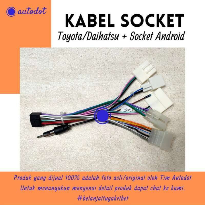 Promo Socket Head Unit Android Toyota Soket Headunit Android Daihatsu ...