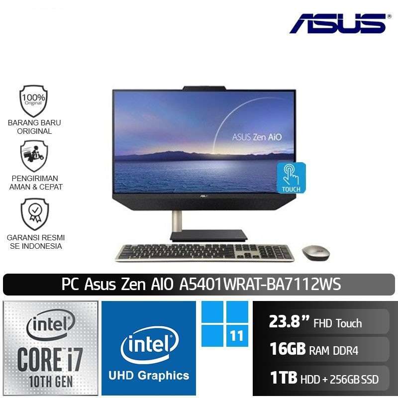 Jual Asus Zen Aio A5401wrat Ba7112ws [i7-10700t 16gb 1tb+256gb 23 ...