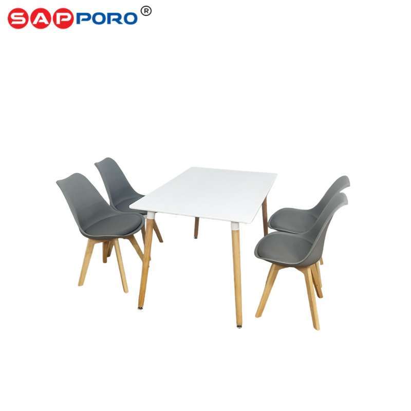 Jual Sapporo Kaarina - Meja Makan Set | Meja Food Court Set - White ...