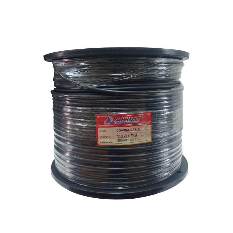 Jual Kabel Antena Coaxial 5c 2v 75 Ohm Akiku 300 Meter Full Di Seller Belanjaelektronik ...