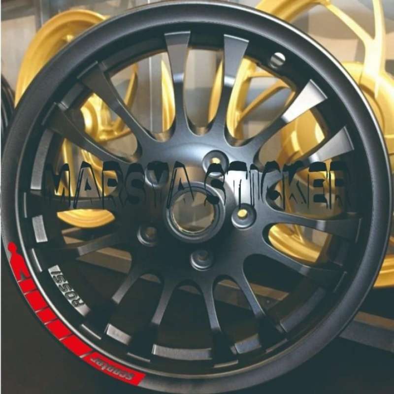 Jual sticker list velg motor vespa scooter ring 10-11-12 custom di ...