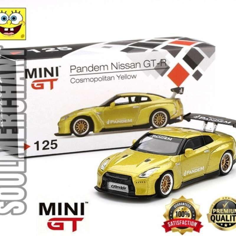 Jual Mini Gt Minigt 125 Pandem Nissan Gt-r R35 Cosmopolitan Yellow Wing ...