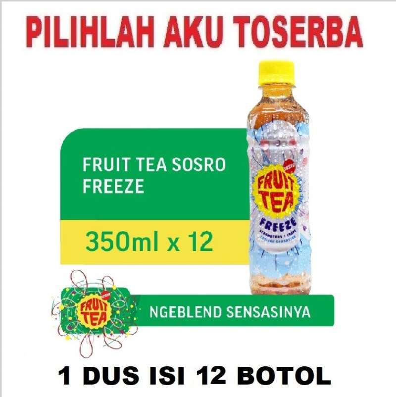 Promo Fruit Tea Sosro Freeze Pet 350 Ml - ( Harga 1 Dus Isi 12 Botol ) Diskon 16% Di Seller ...