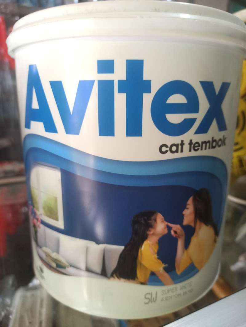 Promo Cat Avitex Avian 5 kg Tembok Interior Plafon Beton - Super White ...