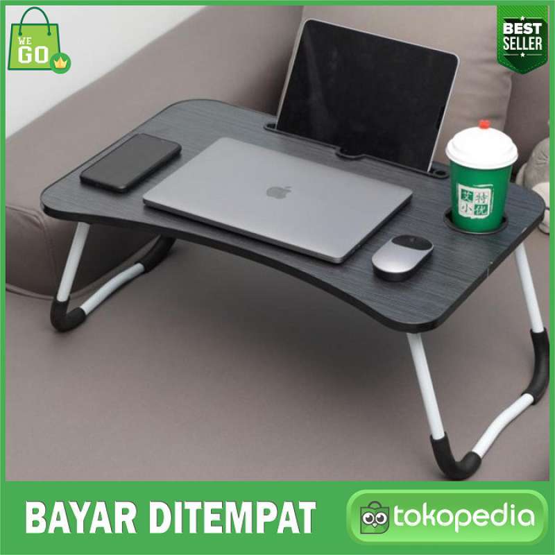 Jual Meja Laptop Portable Serbaguna Meja Belajar Lipat Portable - Hitam ...