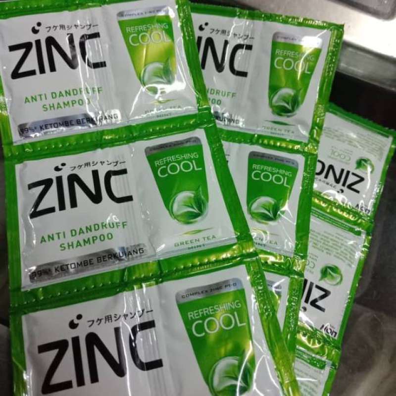 Jual Shampoo Zinc Refreshing Cool Sampo Zinc Hijau Renceng 12pcs di ...