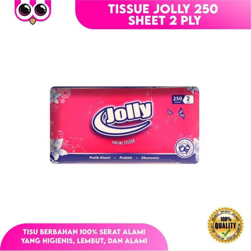 Jual [ Jolly ] Tissue Jolly 250 Sheet 2 Ply / Facial Tissue / Tissue ...