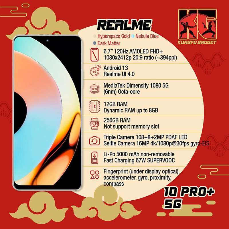 Promo Realme 10 Pro Plus 5G 12/256 RAM 12GB Internal 256GB Garansi ...