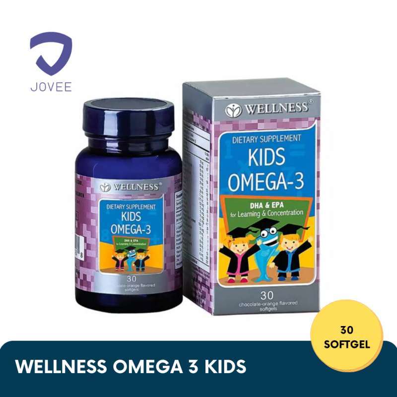Jual Wellness Omega 3 Kids Vitamin Anak [30 Kaplet] Di Seller Jovee ...