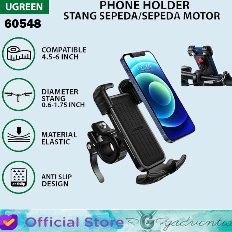 Jual UGREEN Motorcycle Bike Phone Holder Stand Mount Hp Stang Sepeda Motor 60548 di Seller ...