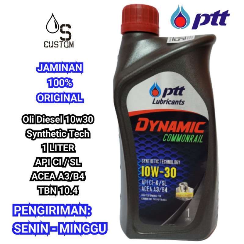 Jual Oli Mesin Diesel Ptt Lubricants Dynamic 10W30 / 10W-30 Api Ci 1 Liter di Seller SUMBER ...