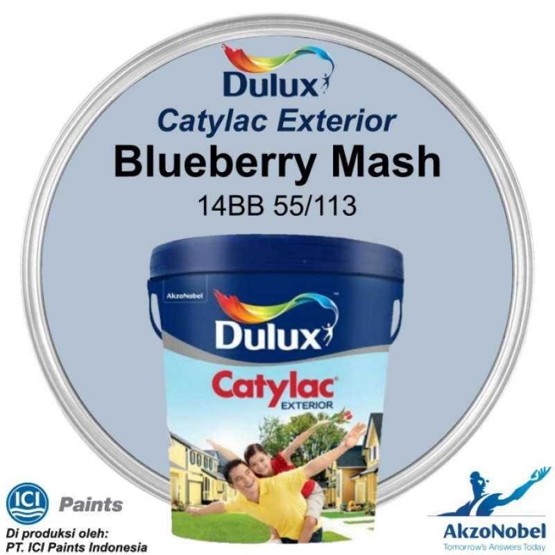 Jual CAT DULUX CATYLAC EXTERIOR 5 KG - BLUEBERRY MASH 14BB 55/113 di ...