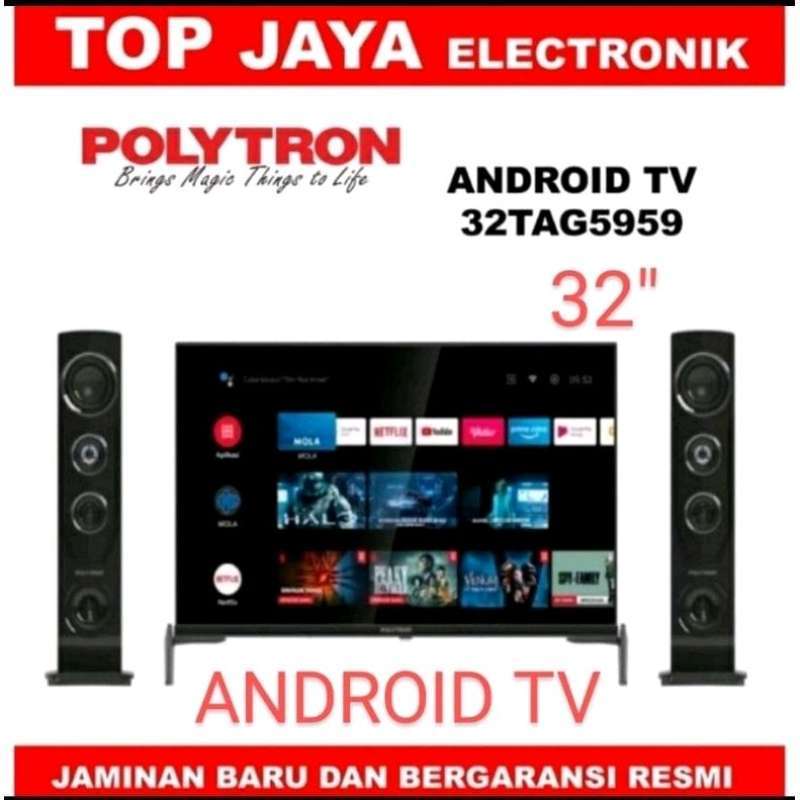 Jual LED POLYTRON 32INCH CINEMAX ANDROID TV FULL HD PLD-32TAG5959 NEW ...