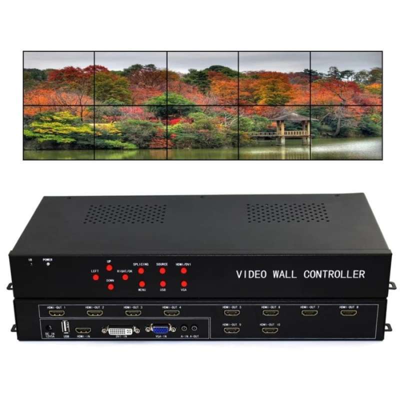 Promo Hdmi Video Wall Controller 2X5 5X2 Full Hd (Hdmi,Dvi,Vga,Usb ...