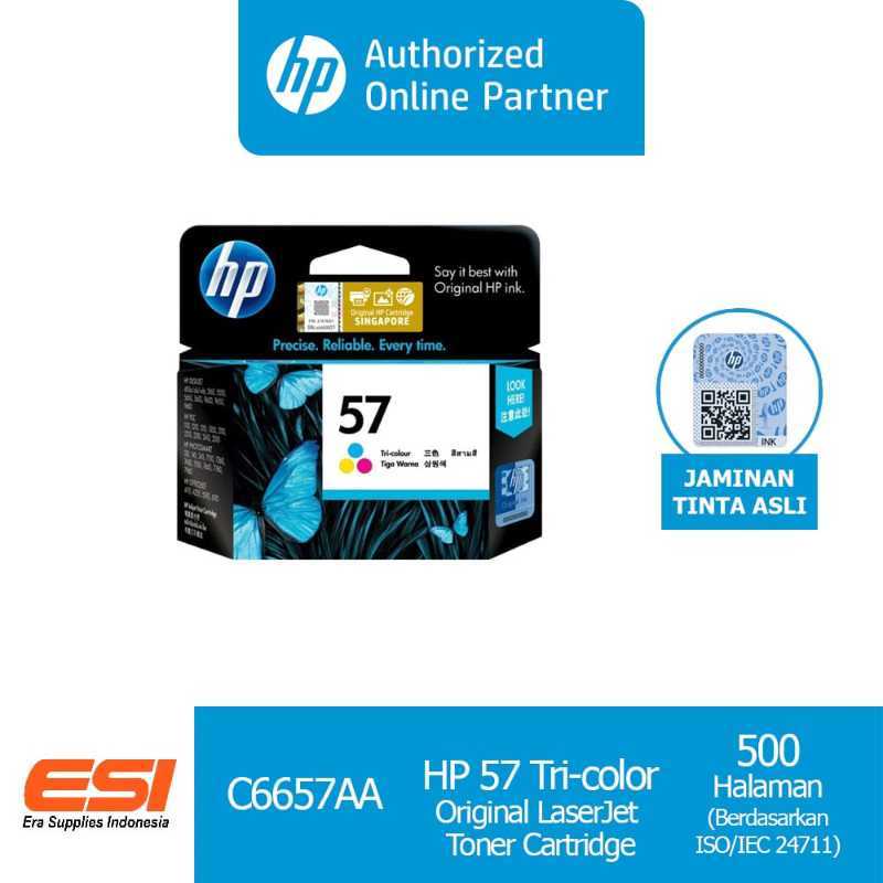Promo HP 57 Tri-color Original Ink Cartridge (C6657AA) Diskon 3% di ...