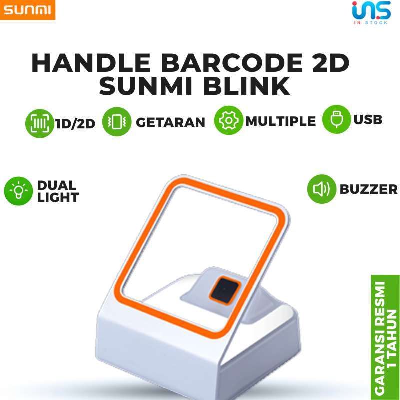Jual Mesin Barcode Scanner Android SUNMI BLINK Bisa QR CODE di Seller ...
