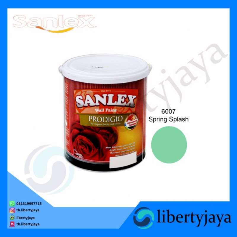 Promo 5kg 6007 Spring Splash (STD) Cat Tembok SANLEX PRODIGIO Diskon 23 ...