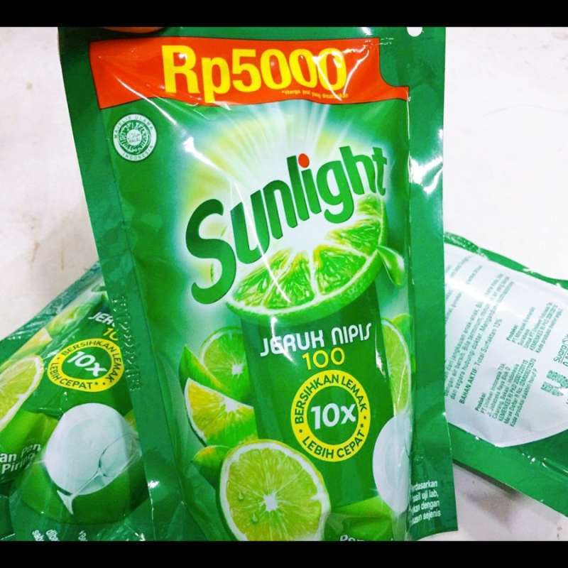 Jual Sunlight Jeruk Nipis - Cairan Pencuci Piring | Kemasan Refill 210 ...