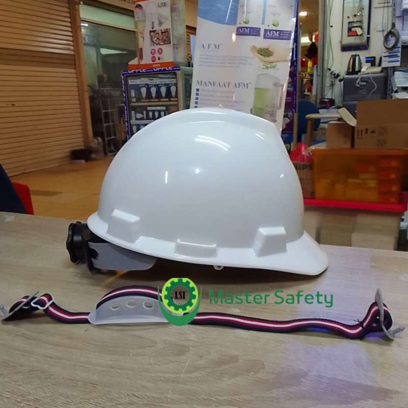 Promo Helm Safety Merek Krisbow Warna Putih+Tali Dagu Original Murah ...