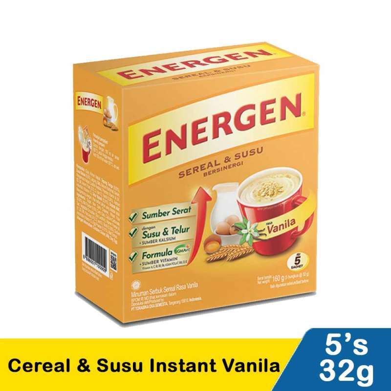 Jual Energen Cereal & Susu Instant Vanilla 5 X 32 Gram Di Seller ...