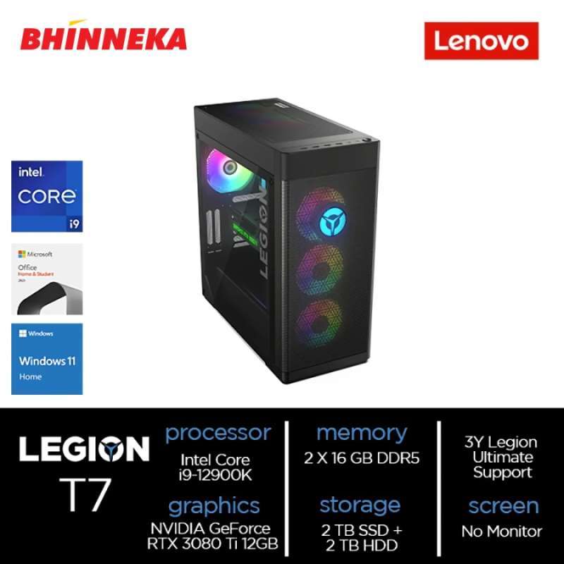 Jual LENOVO Legion T7 34IMZ5 [90S2002MYN] - Black di Seller Bhinneka ...