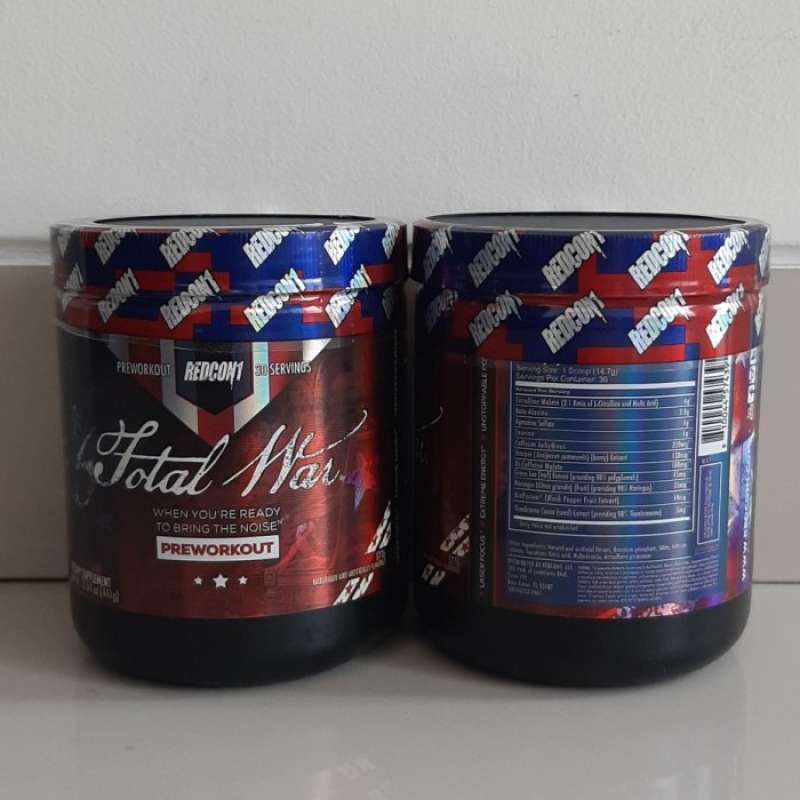 Jual Redcon1 Total War Strongest Pre Workout Preworkout Formula - 30 ...