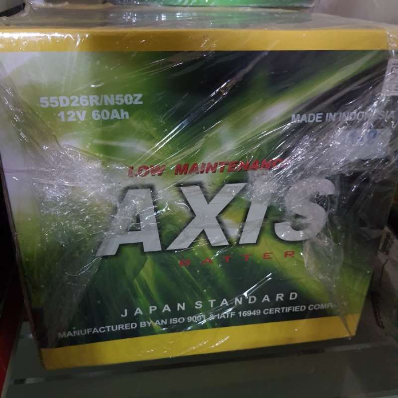 Promo Limited Aki Bateray+Air Aki N50Z Axis Baru Diskon 6% di Seller ...