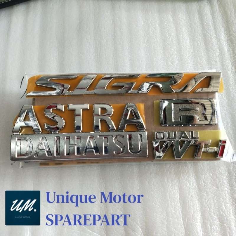 Jual Limited Logo Emblem Bagasi Tulisan Sigra Set Original Eksklusif Di ...