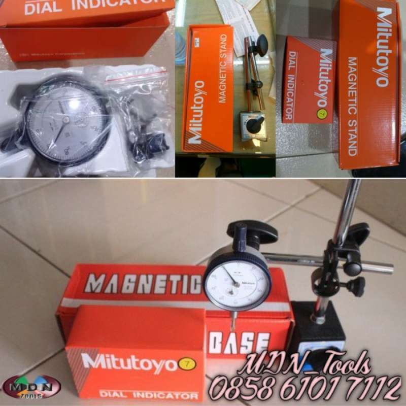 Jual Mitutoyo Magnetic Stand Dial Indicator Type 7010s Dan 2046s