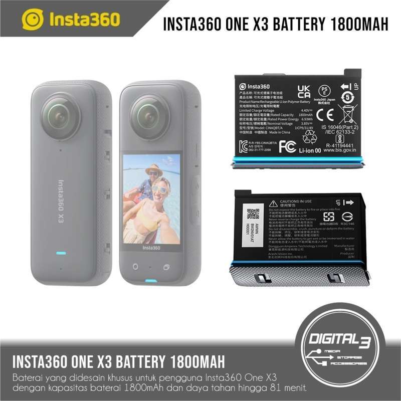 Jual Insta 360 One X3 Battery Original Murah - Harga Diskon Juli 2024 | Blibli