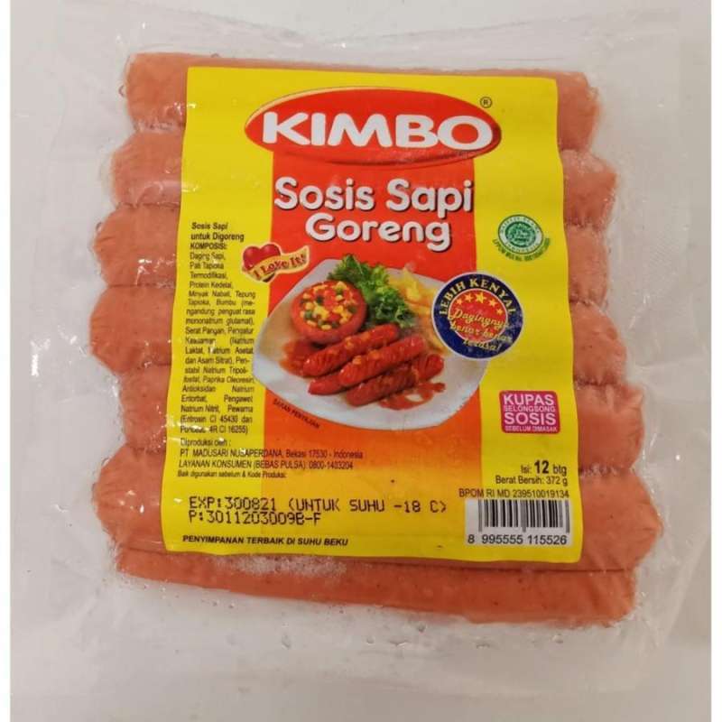Jual Sosis Kimbo Sapi Goreng 12's | Kimbo Sosis Sapi Goreng 12's Di ...