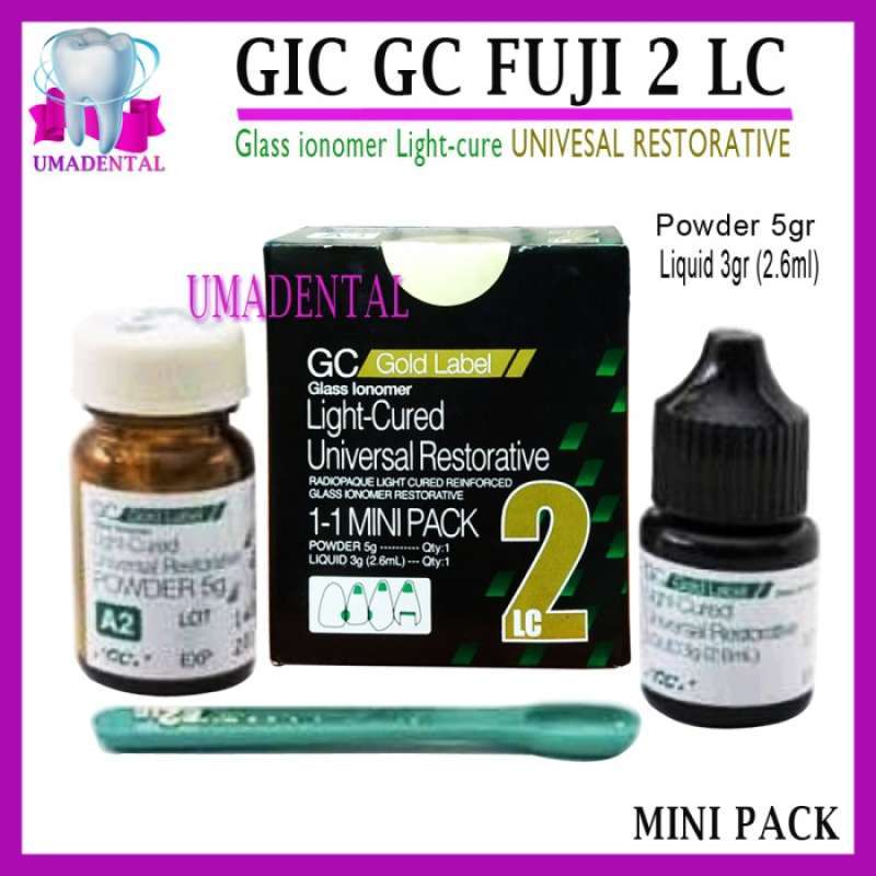 Promo GIC GC FUJI 2 LC MINI PACK GLASS IONOMER RESTORATIVE A3 Diskon 33 ...