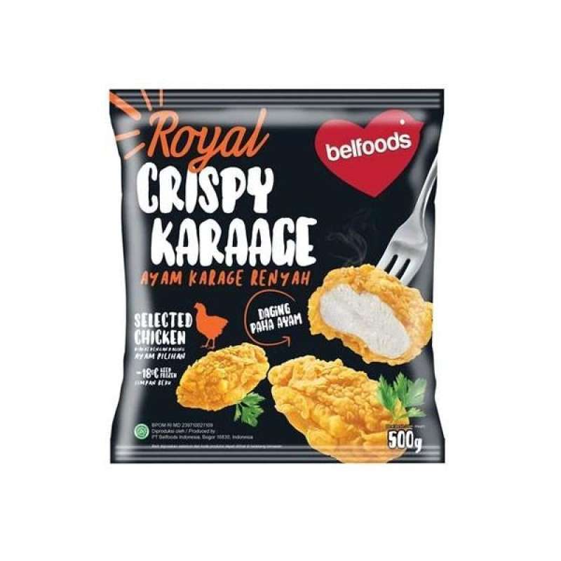 Jual BELFOODS ROYAL CRISPY KARAAGE 500 GRAMS di Seller Delima Mart-MBG ...