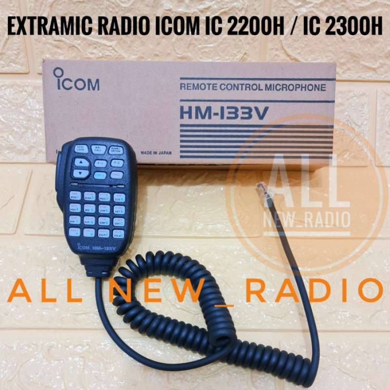 Jual Extra Mic Radio Icom 2300h 2200h Hm133v Extramic Ptt Mic Icom Ic ...