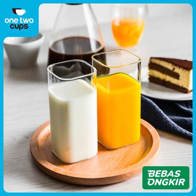 Promo One Two Cups Gelas Minuman Borosilicate Glass - Kt006 - 370ml Diskon 14% Di Seller One Two ...