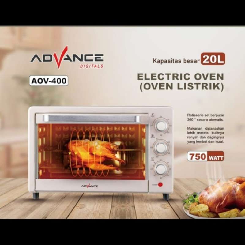 Promo Advance Electric Oven AOV400 Oven Listrik Rotiserie 20 Liter AOV ...