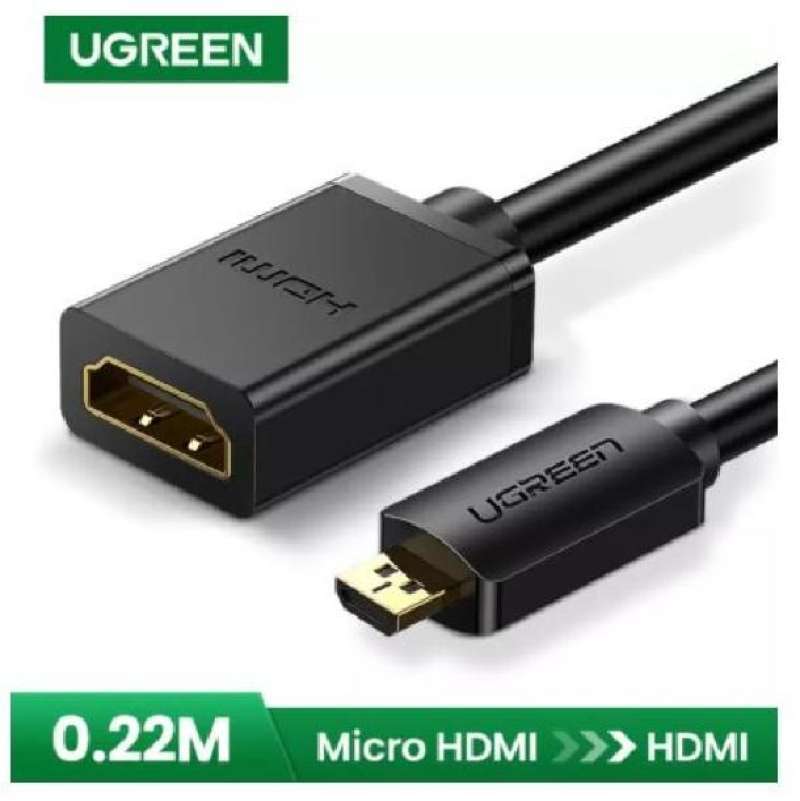 Jual Ugreen Micro HDMI Male to HDMI Female Cable Connector 20134 di Seller JKNOX - Kedoya ...