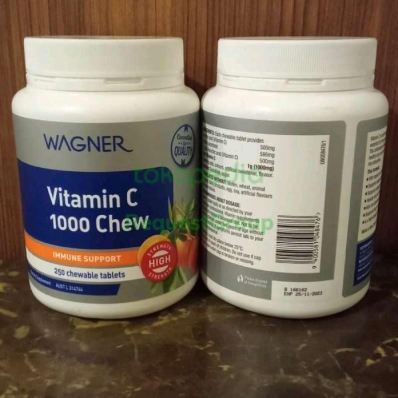 Promo Wagner Vitamin C 1000 Chewable 250 Tablets Diskon 33% di Seller ...