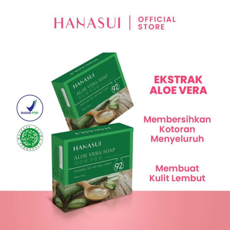 Promo Hanasui Aloe Vera Soap Diskon 10% Di Seller Hanasui Official ...